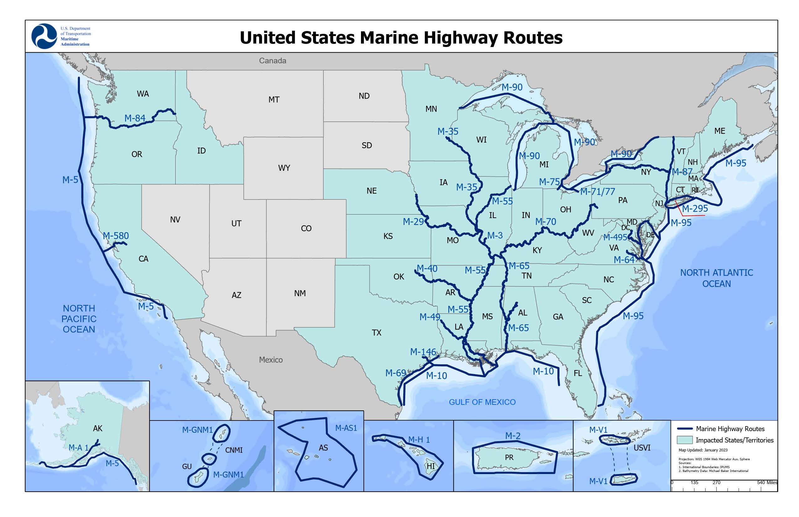 United States Marine Highways | MARAD